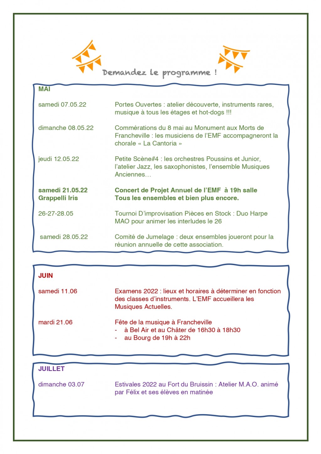 Demandez le programme!